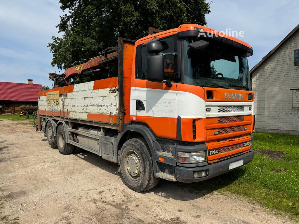 Scania R114 kamion s ravnom platformom