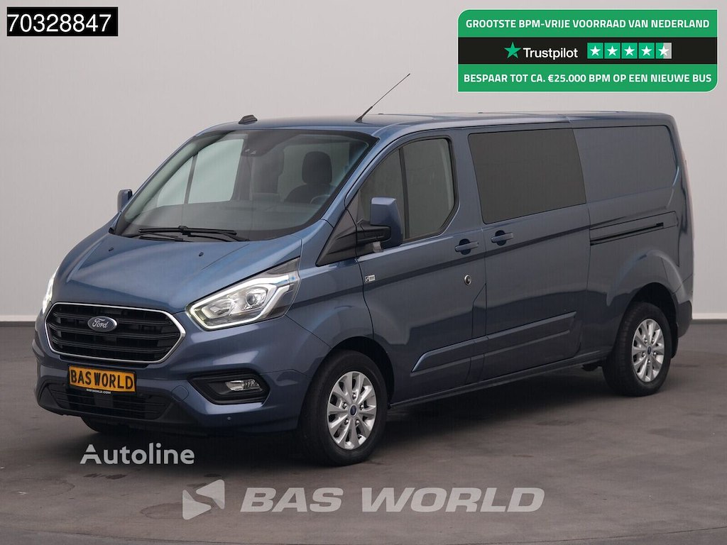 Ford Transit Custom 130PK Dubbel Cabine 2x Schuifdeur L2H1 Trekhaak N laki furgon
