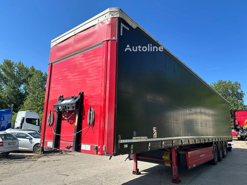 Schwarzmüller S1 J-seria, Standard, Pallet Box, Lift Axle C poluprikolica sa kliznom ceradom