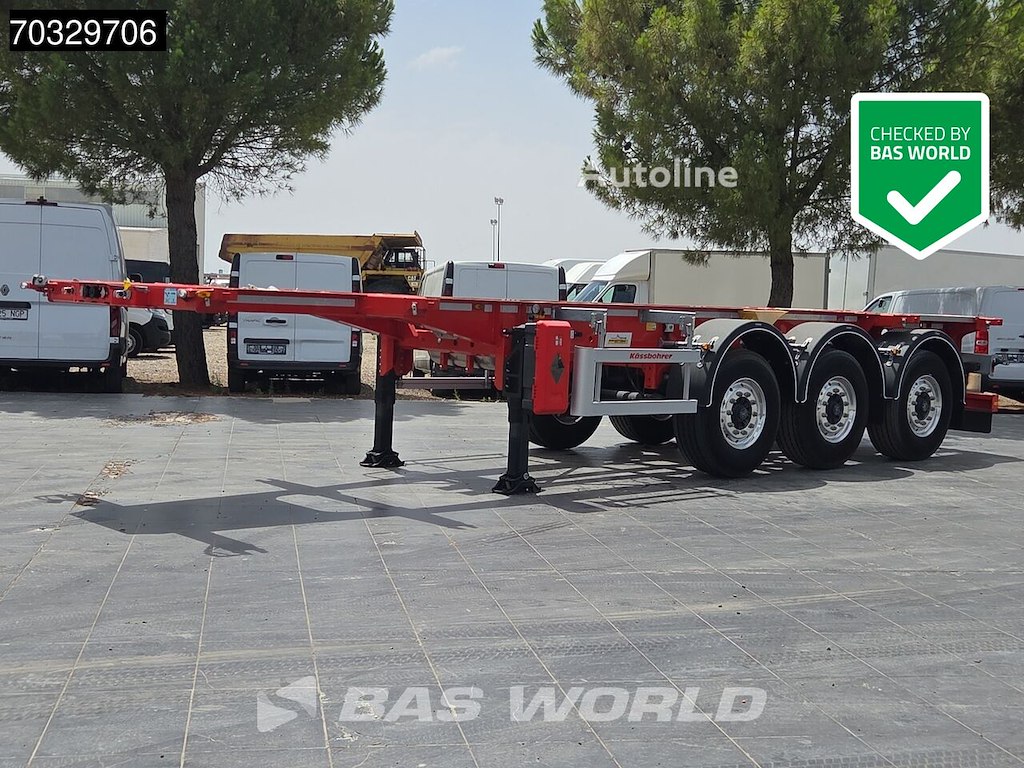 Nova Kässbohrer XS NEW Lift Axle 30ft poluprikolica za prevoz kontejnera