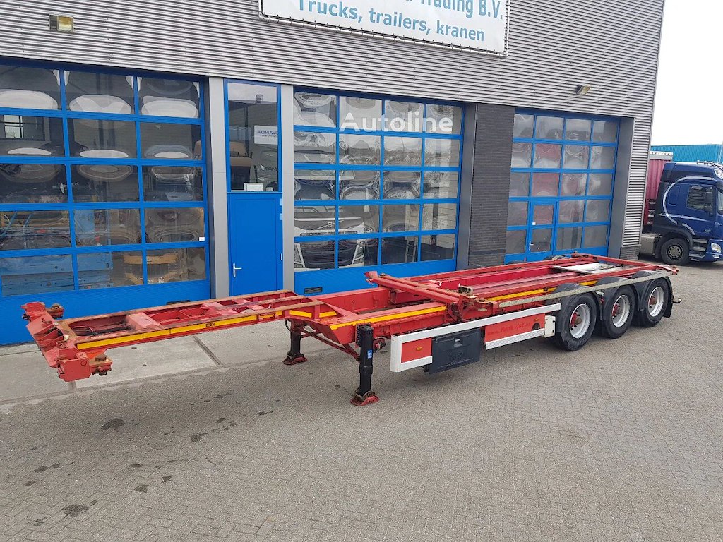 Renders RSCC 12.27 Sliding Table Multi chassis poluprikolica za prevoz kontejnera