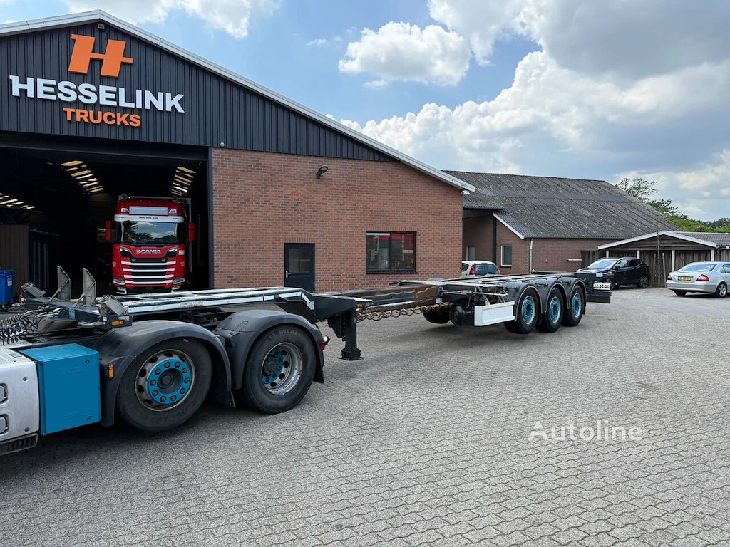 D-Tec FLEXITRAILER FT-LS-S Multi 2x20 40 45ft SAF Liftas 2x20 30 40 45 poluprikolica za prevoz kontejnera
