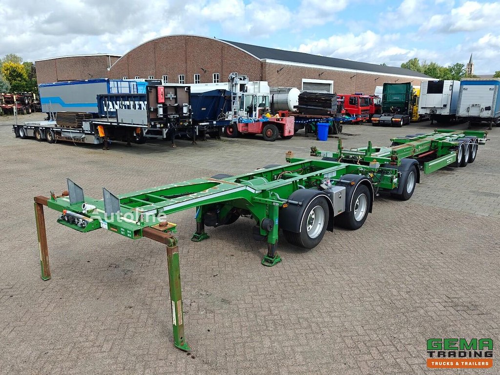 Jtf Trailers 6A52T20-20/40 LZV-Combi - 6 Valx Axles - 2 Steerin poluprikolica za prevoz kontejnera