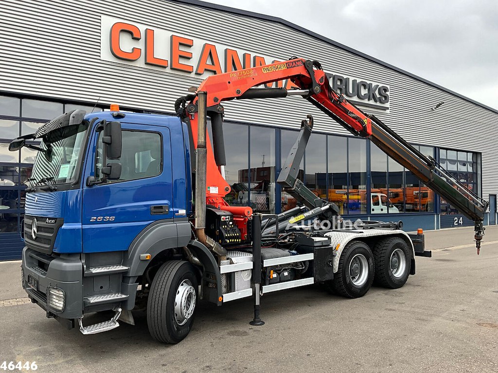 Mercedes-Benz Axor 2636 Manual Steel suspension 6x4 Palfinger 17 Tonmeter laad kamion rol kiper