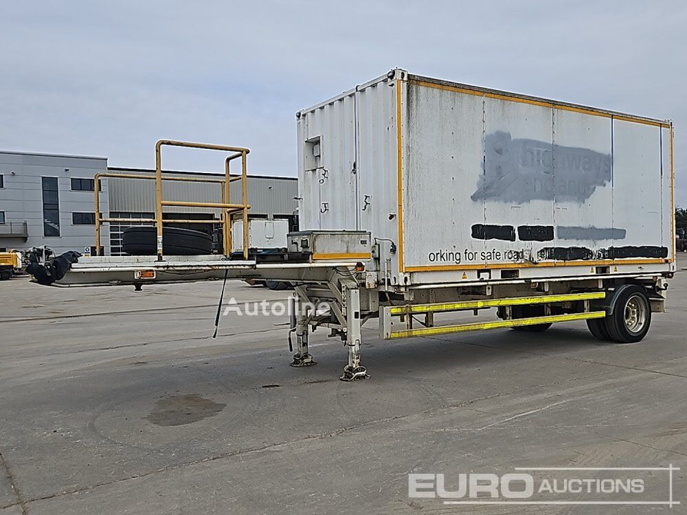 Prodaje se Single Axle Twist & Lock Skeleton Trailer, 20' Container poluprikolicu platformu na aukciji