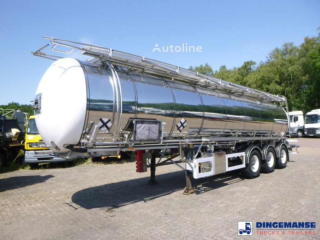 Feldbinder Chemical tank inox 30 m3 / 1 comp cisterna za prevoz hemikalija