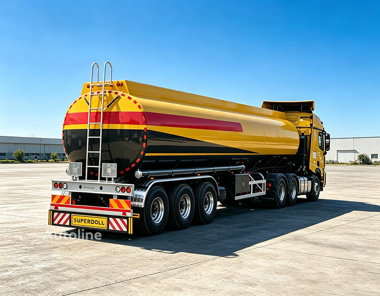 Nova SUPERDOLL aluminum fuel tank semi trailer for sale in Tanzania cisterna za goriva i maziva