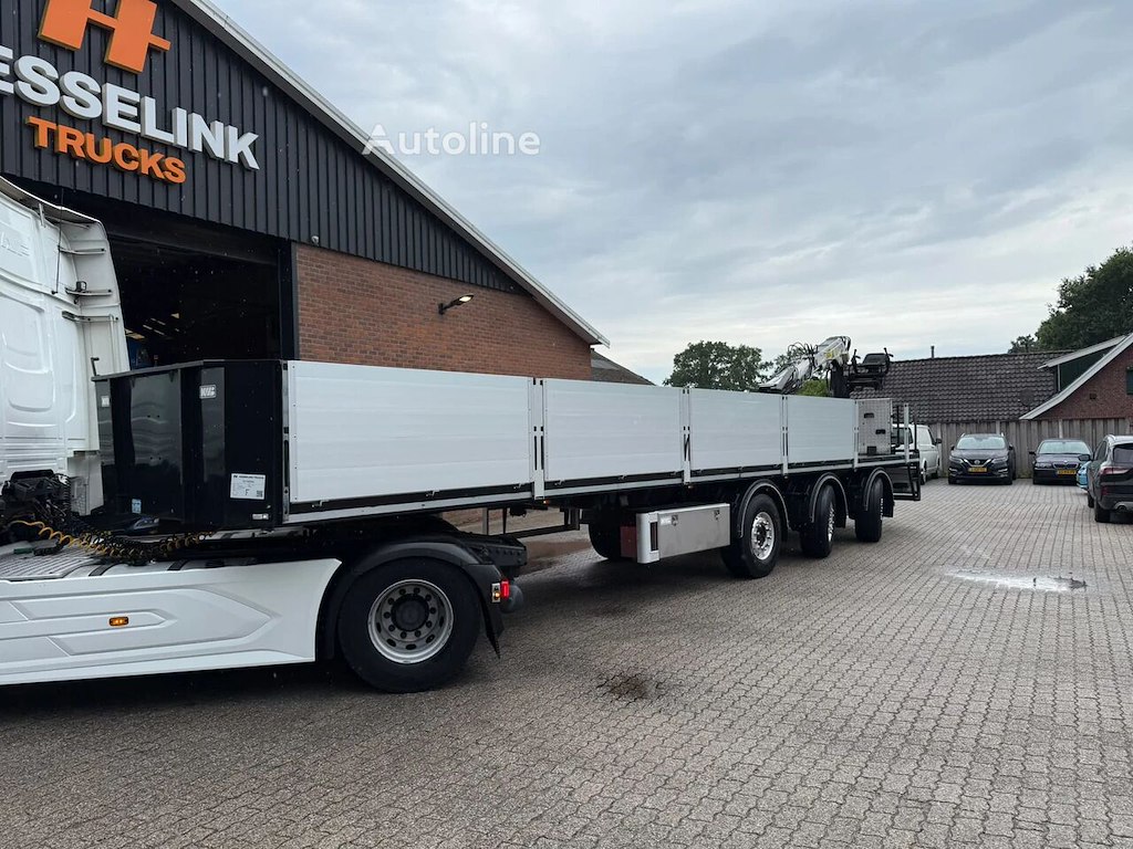 KWB P-348-FS-H 2X Stuuras JKB 12R62M Steenoplegger 10T Assen poluprikolica sa ravnom platformom
