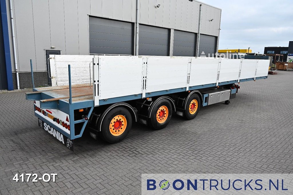 KWB P-453 STI-H | STEENOPLEGGER * 130 SPOOR * 2x STUURAS * LIFTAS * poluprikolica sa ravnom platformom