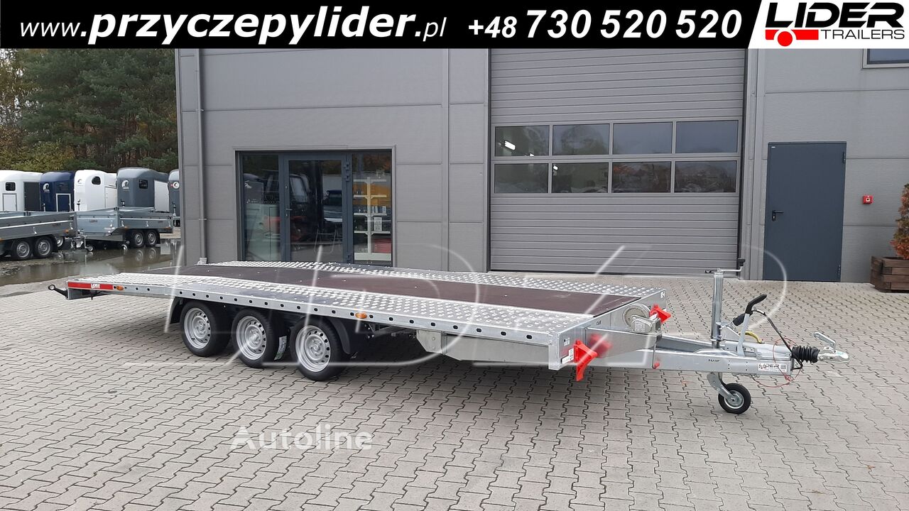 Nova Temared TM-420A przyczepa laweta 553x215cm, Car Deck Plus 5521/3, WYPEŁN prikolica autotransportera