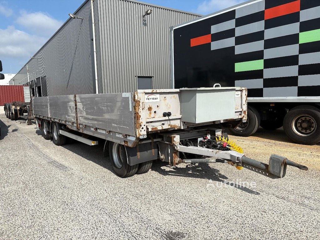 LAG 3 AXLE BPW + ALUMINUM SIDEBOARDS prikolica sa ravnom platformom