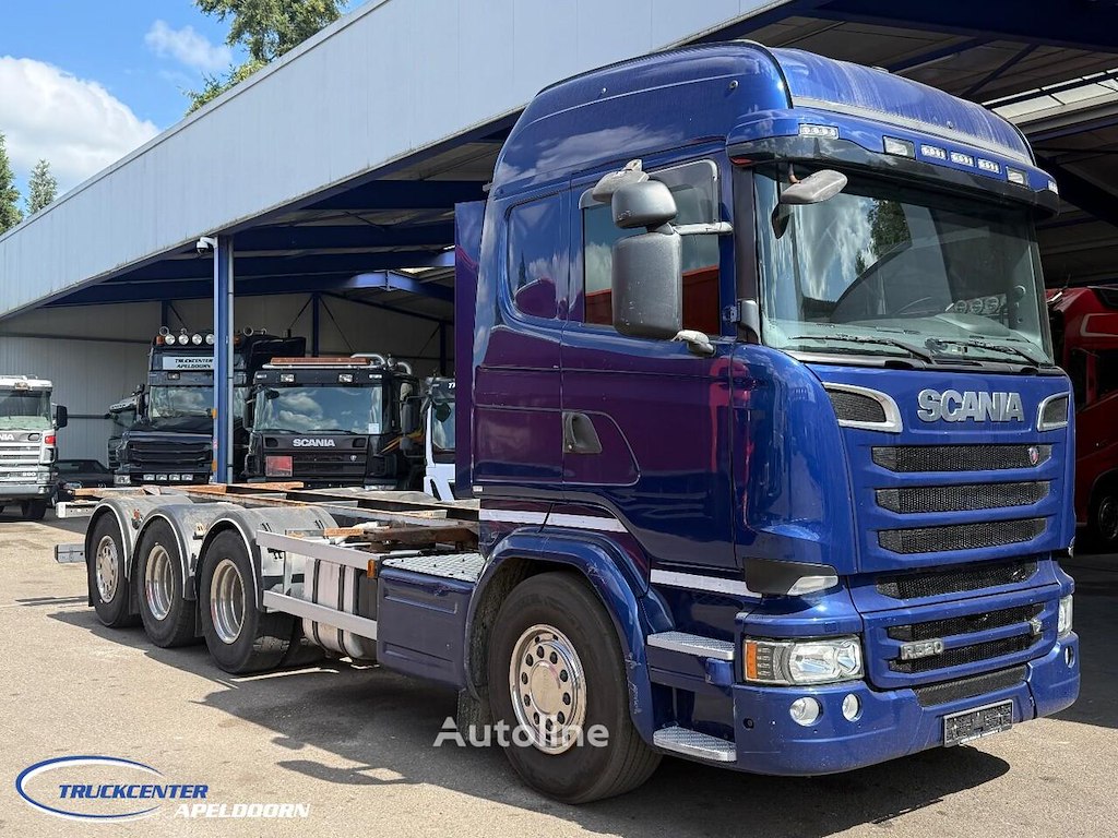 Scania R520 V8 8x4, 401,000 km!, Euro 6 vozilo za prevoz kontejnera