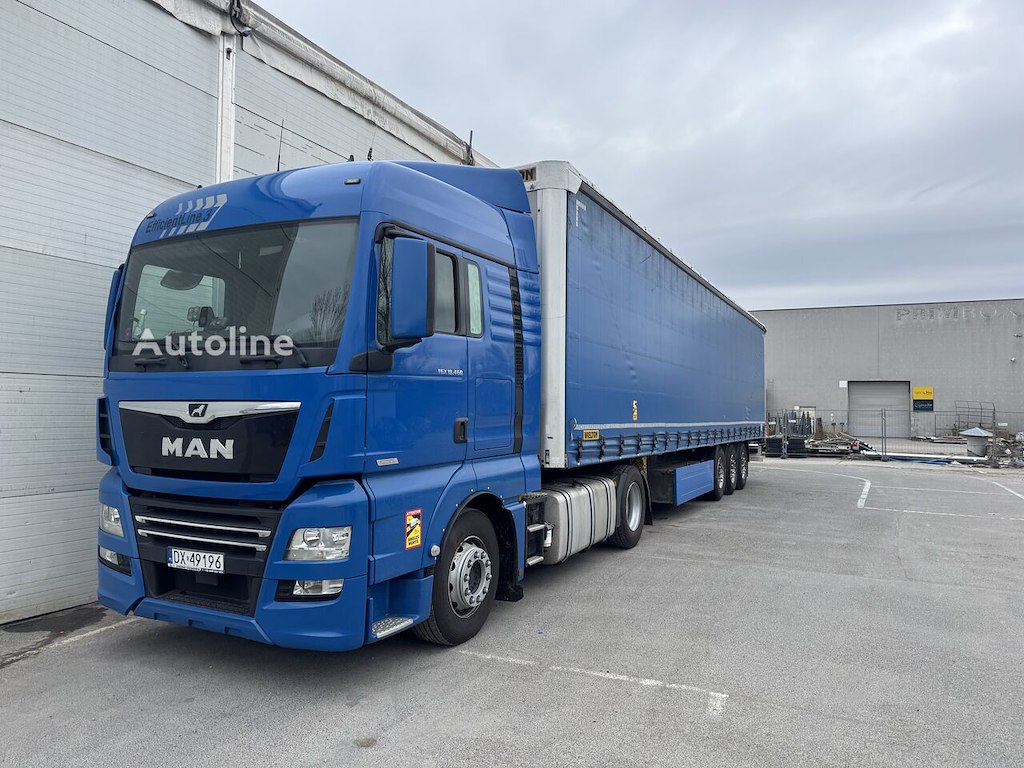 MAN TGX 18.460 tegljač + poluprikolica s ceradom