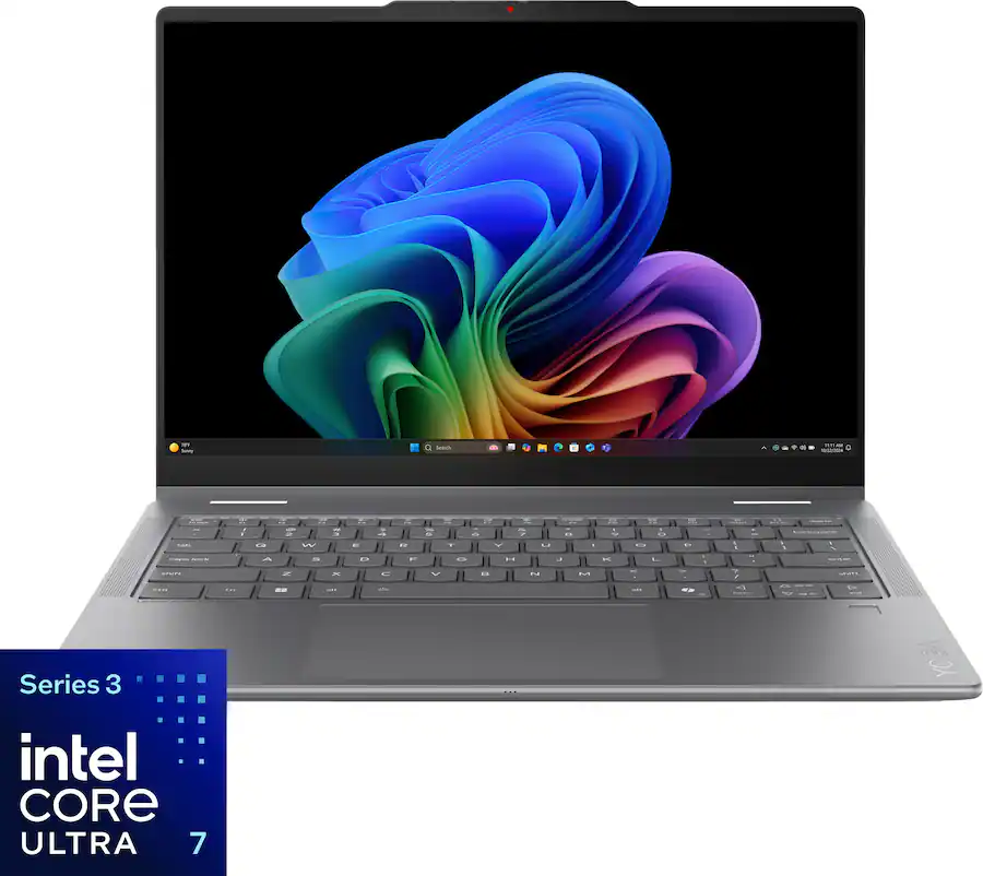 LENOVO - YOGA 7I 2-IN-1 14" 2K OLED TOUCHSCREEN LAPTOP - CORE ULTRA 7 PROCESSOR 355 2026- 24GB MEMORY - 512GB SSD - COPILOT+ PC - LUNA GREY