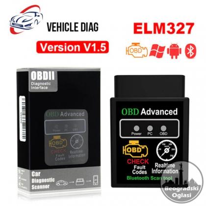 Bluetooth ELM327 HHOBD2 OBDII V1.5, 25k80 cip
