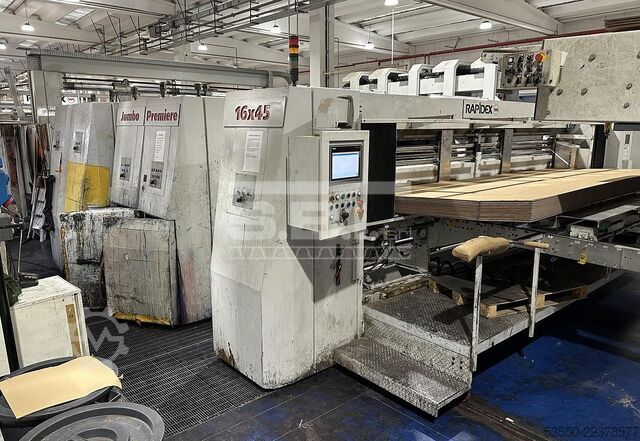 Utorez (slotter) i mašina za izradu kutija (casemaker)
Rapidex Jumbo Premiere 16x45