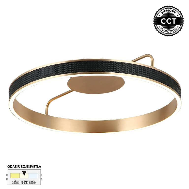 LED plafonska lampa F2088-46C BK+RG CCT