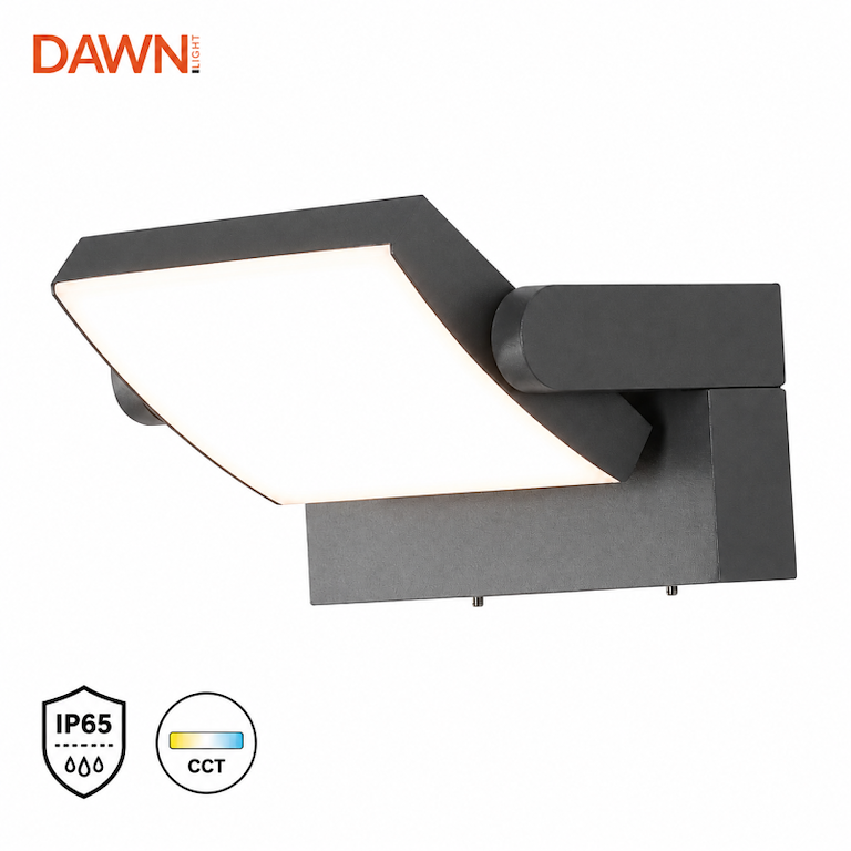 LED SPOLJNA LAMPA S007 ZIDNA 20W CCT IP65 SIVA