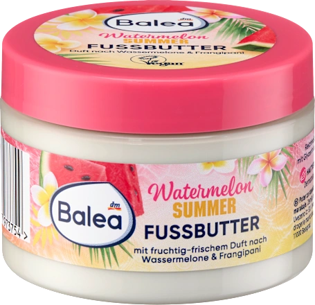 Balea
Puter za stopala Watermelon SUMMER sa mirisom lubenice i marakuje, 150 ml