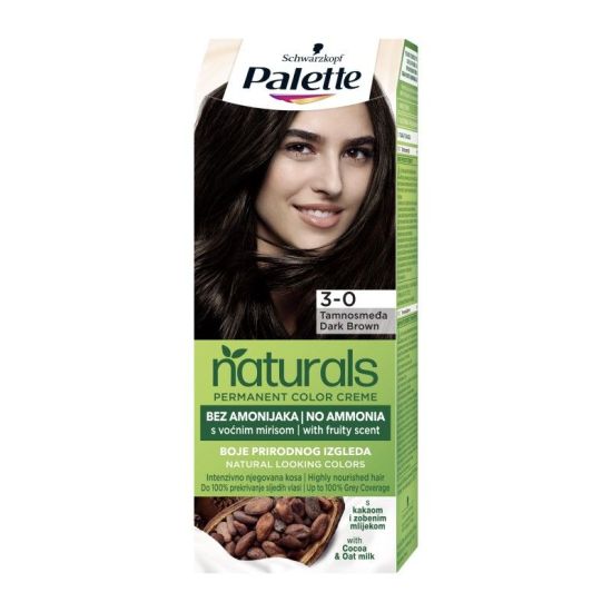 Palette Permanent Natural Colors boja za kosu 3-0 (800) Dark Brown