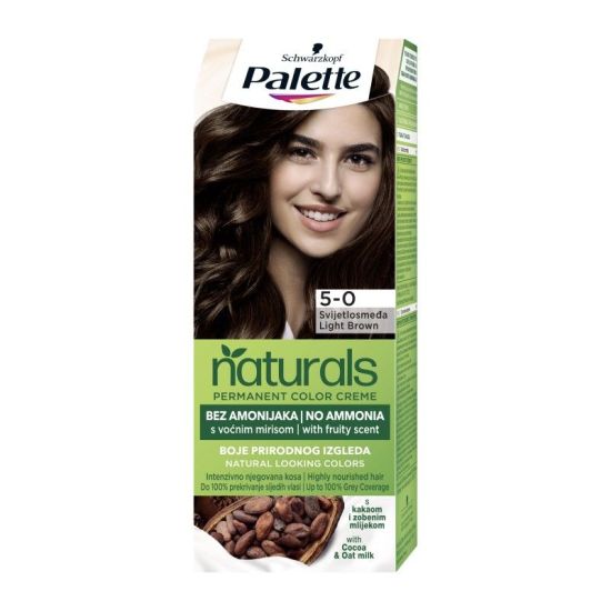 Palette Permanent Natural Colors boja za kosu 5-0 (600) Light Brown