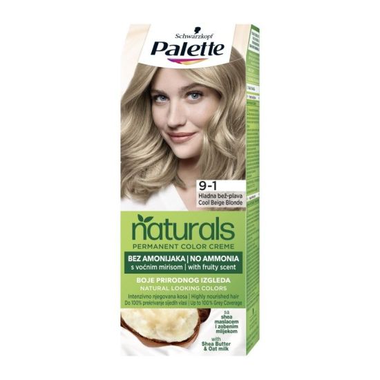 Palette Permanent Natural Colors boja za kosu 9-1 Cool Beige Blonde