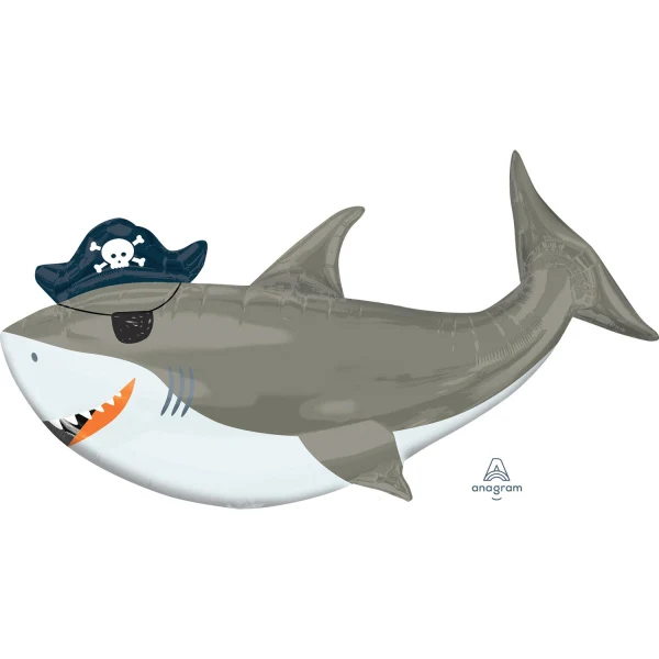 Supershape Birthday Shark folija balon