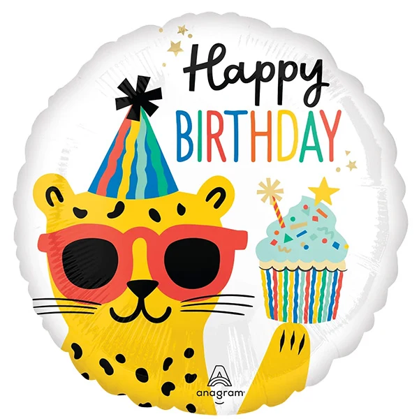 18”46 cm&nbsp; Party Animal Happy Birthday folija balon