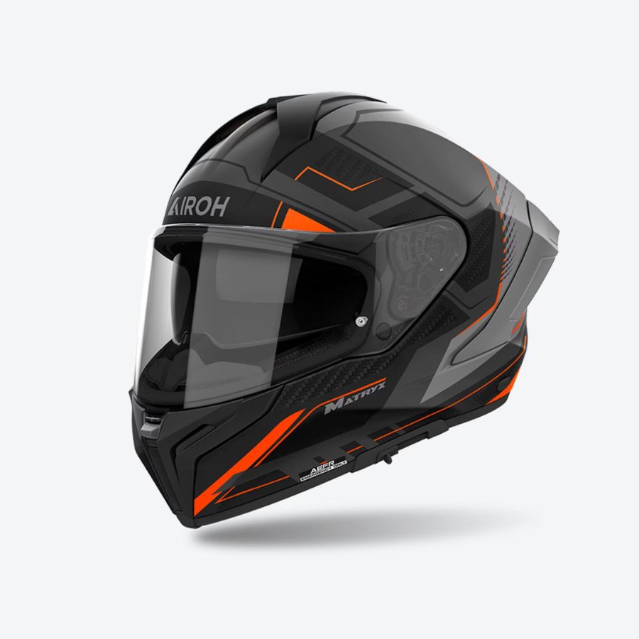 Kaciga Airoh Matryx Rocket Orange Matt