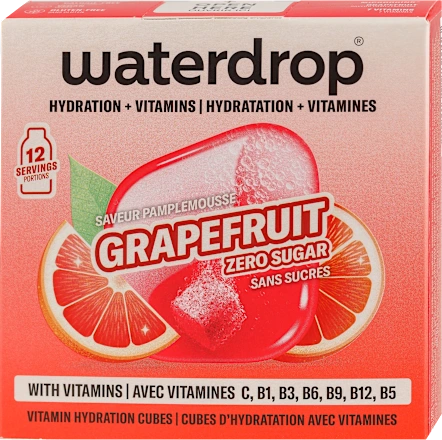 waterdrop
MICRODRINK GRAPEFRUIT rastvorljive kockice - osvežavajuće bezalkoholno piće sa ukusom grejpfruta, sa zaslađivačima i vitaminima, 12 kom