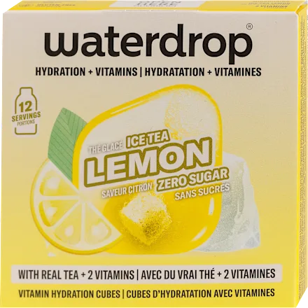 waterdrop
MICRODRINK ICE TEA LIMUN rastvorljive kockice - osvežavajuće bezalkoholno piće sa ukusom limuna, sa zaslađivačima i vitaminima, 1 kom
Dodatak ishrani