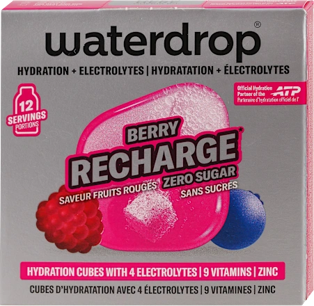 waterdrop
MICROLYTE BERRY RECHARGE rastvorljive kockice - osvežavajuće bezalkoholno piće sa ukusom bobičastog voća, sa zaslađivačima, elektrolitima i vitaminima, 12 kom
Dodatak ishrani