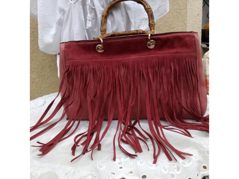 Paolo Bags - Original - Velika - NOVA - Velur koža