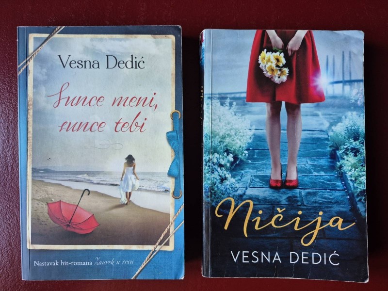 Vesna Dedić (2 knjige) Sunce meni Sunce tebi i Ničija