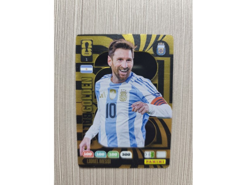 World Cup 2026 Adrenalyn XL- Lionel MESSI GOLDEN BALLER