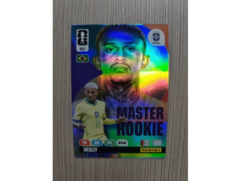 World Cup 2026 Adrenalyn XL- 611- Master Rookie - Wesly