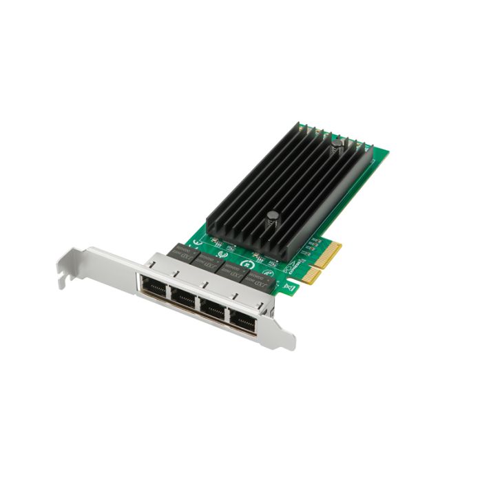 PCI-Express x4 kontroler na 4-porta 2.5 Gigabit Ethernet (Intel I226)