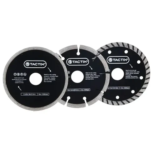 3kom Dijamantske rezne ploce 115mm Tactix