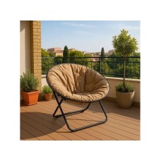 Lemon Planet Bastenska stolica 80x80x76cm kapucino LP-718000K