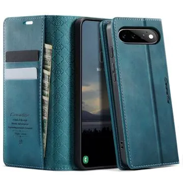 GOOGLE PIXEL 11/11 PRO CASEME 033 CALF TEXTURE WALLET CASE WITH RFID BLOCKING - GREEN