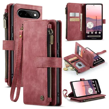 GOOGLE PIXEL 11/11 PRO CASEME C30 MULTIFUNKCIONALNA FUTROLA-NOVČANIK - CRVENA
