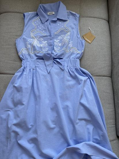 Sandro ljetna baby blue haljina