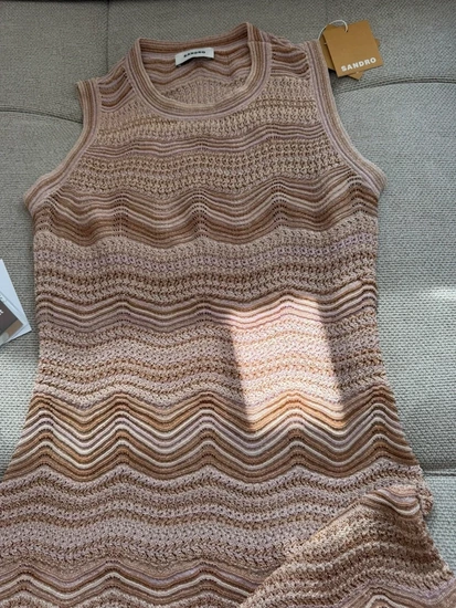 Sandro knit ombre maxi dress