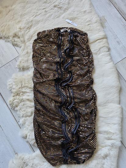 New style zlatna top haljina novo s