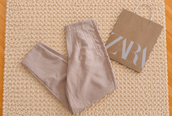 Zara pantalone dublji struk