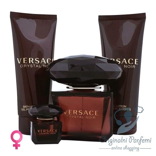 Versace Crystal Noir EDP Set 90ml+100ml+100ml+5ml