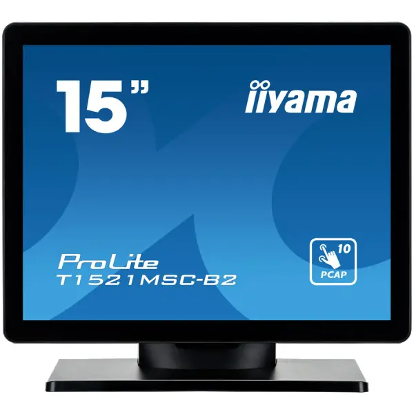 15 PCAP Bezel Free Front, 10P Touch, 1024x768, Speakers, VGA, HDMI, 325cdm˛, USB Interface, External Power Adapter, Multitouch with suppor