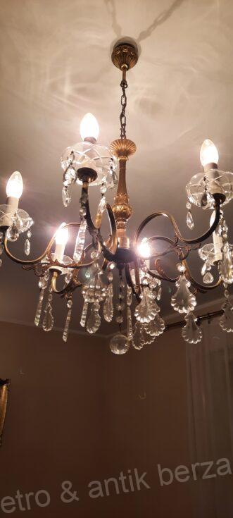 Luster mesing kristal i 2 zidne lampe