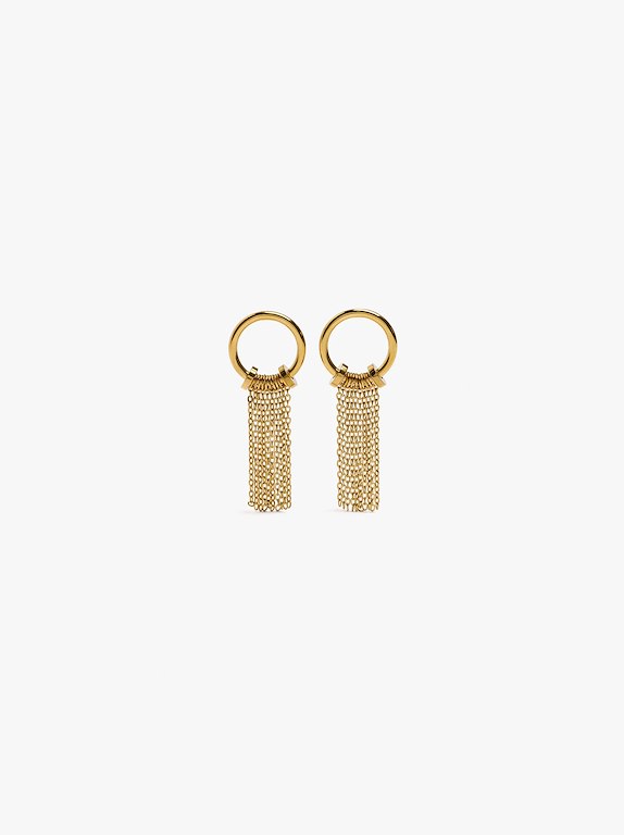 CASCADING-EFFECT HOOP EARRINGS - STAINLESS STEEL