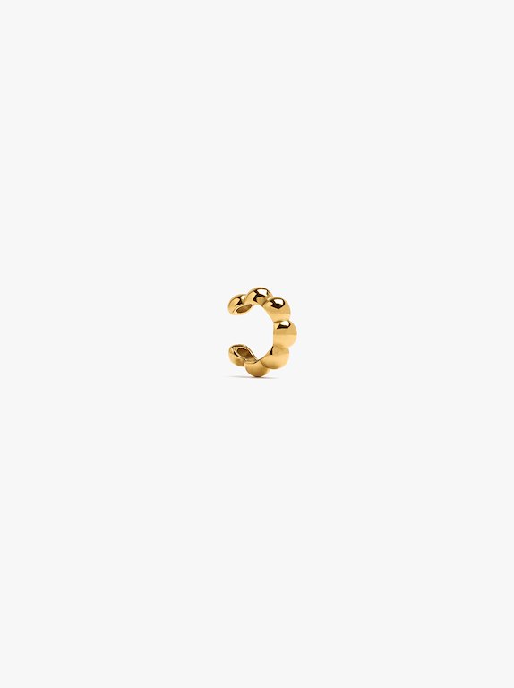 EAR CUFF WITH SPHERES - STAINLESS STEEL